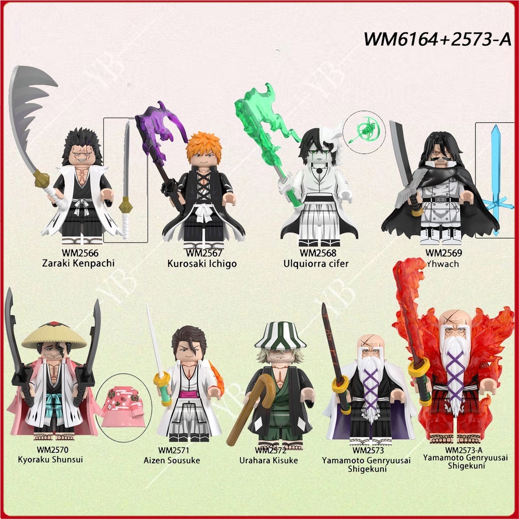 Assembling toys anime series Bleach Kurosaki Ichigo minifigure building ...