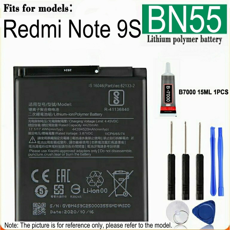 【COD】Replacement BN55 Battery For Note 9S Battery Original Quality ...