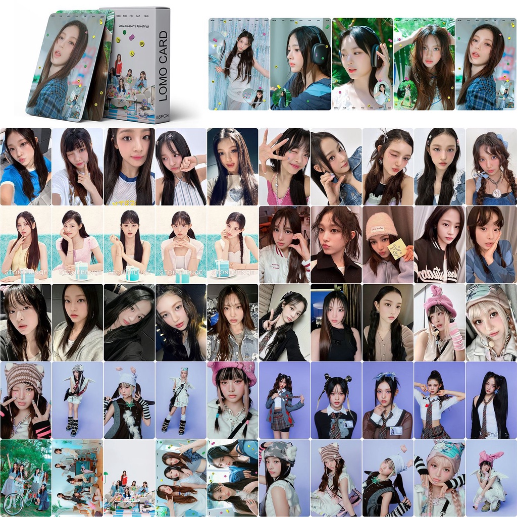 55pcs/box NJ Photocards 2024 Season's Greetings Album Billboard BBMAS ...