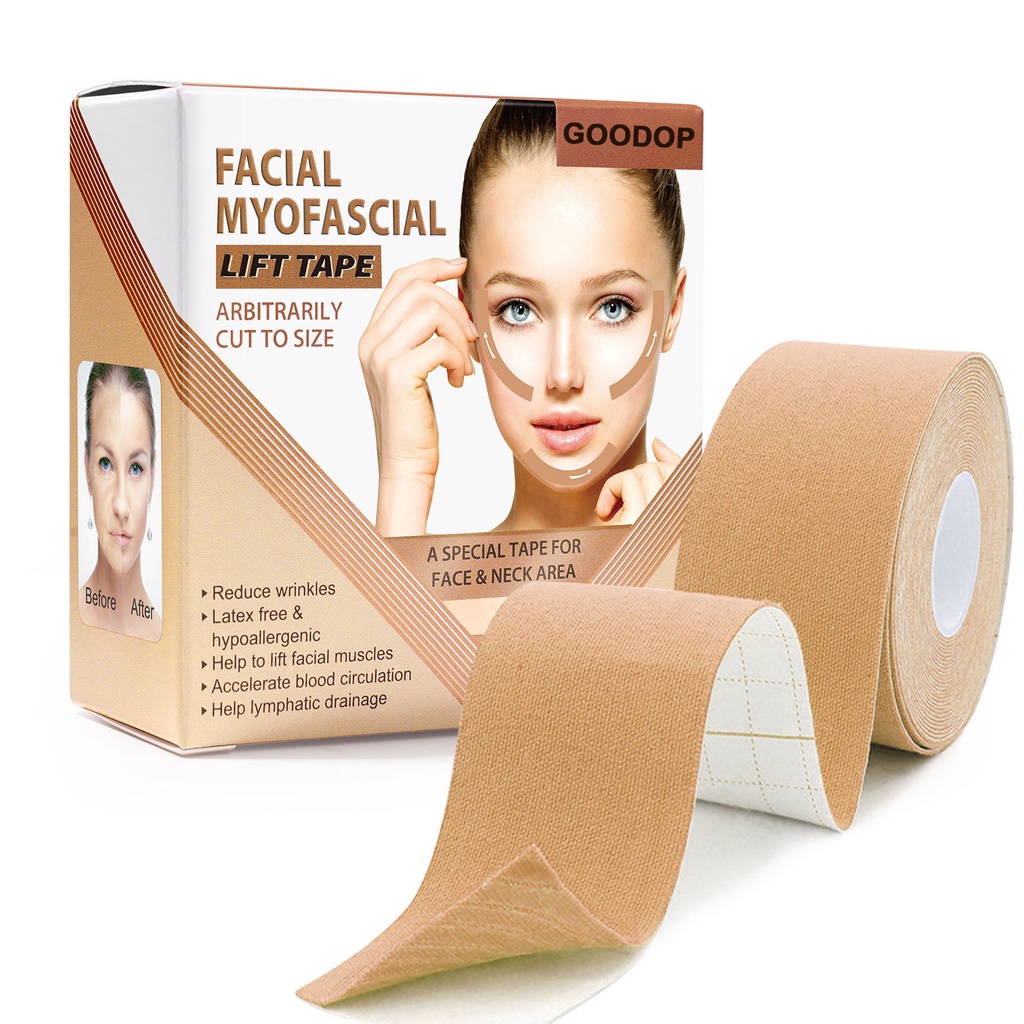 Face Lift Tape Anti-wrinkle Facial Lift Band Tightens The Facial Lean ...