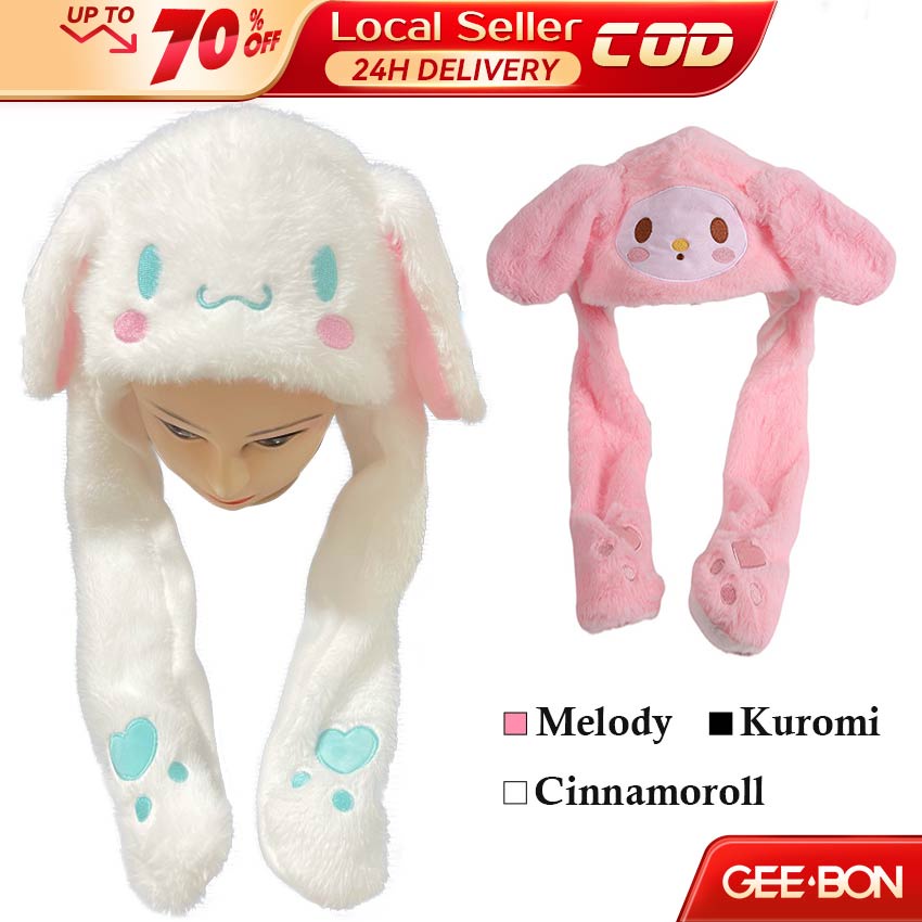 GEEBON Sanrio Hat Scarf Melody Cinnamoroll Winter Plush Cartoon Hat ...
