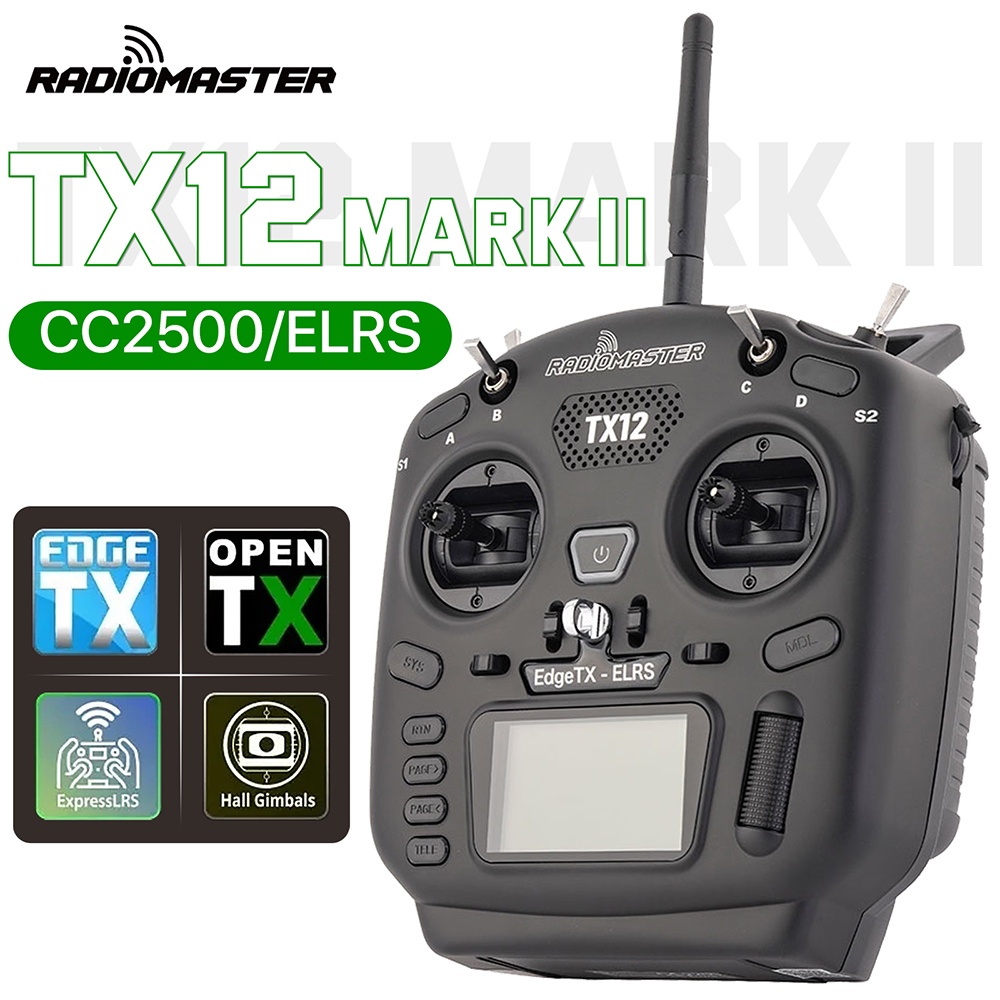 RADIOMASTER ELRS Radio Controller TX12 With 18650 Battery MK II Radio ...