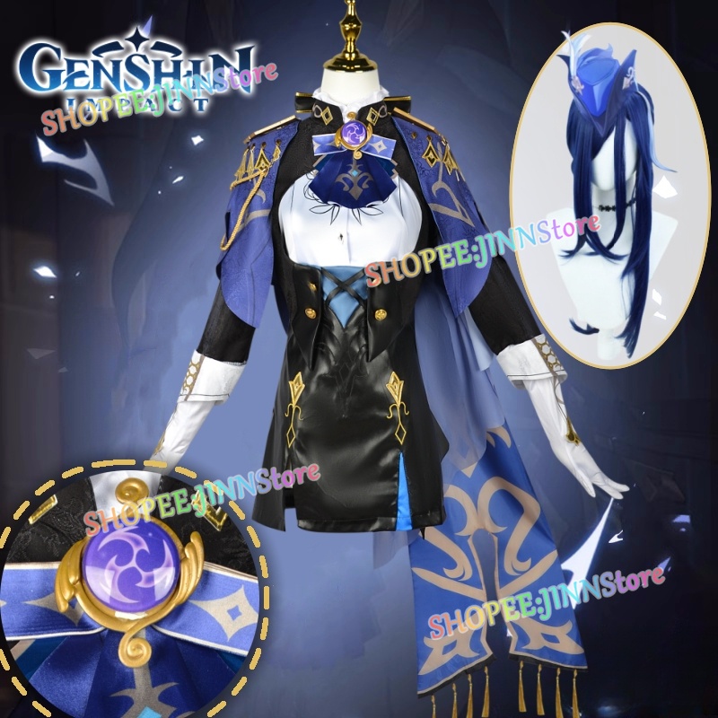 - JINN - Genshin Impact Clorinde Cosplay Costume GENSHIN Fontaine ...