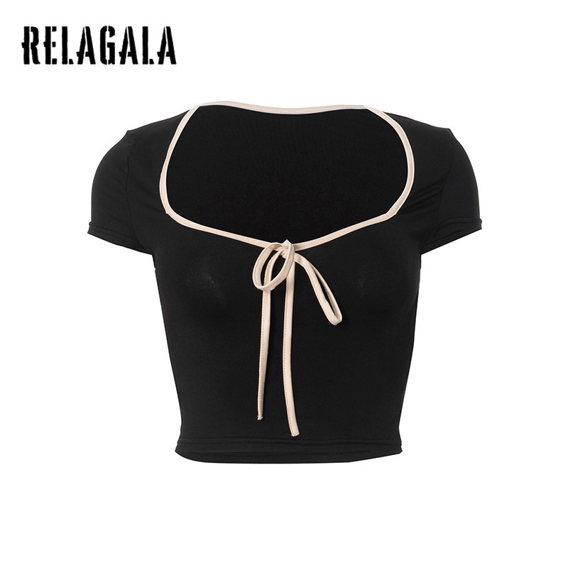 Relagala Womens 2023 New Fashion Solid Color Sexy Casual Slim Short