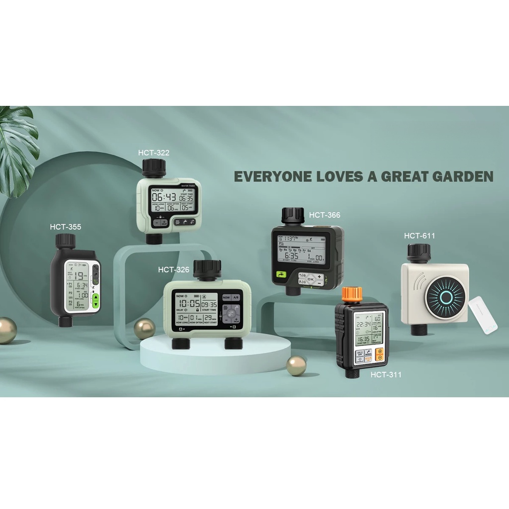 HCT-322 Automatic Water Timer Garden Digital Irrigation Machine ...
