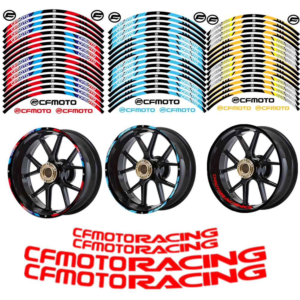 Motorcycle Wheel Sticker 17inch Mags Decal Stripe For Cfmoto 650 