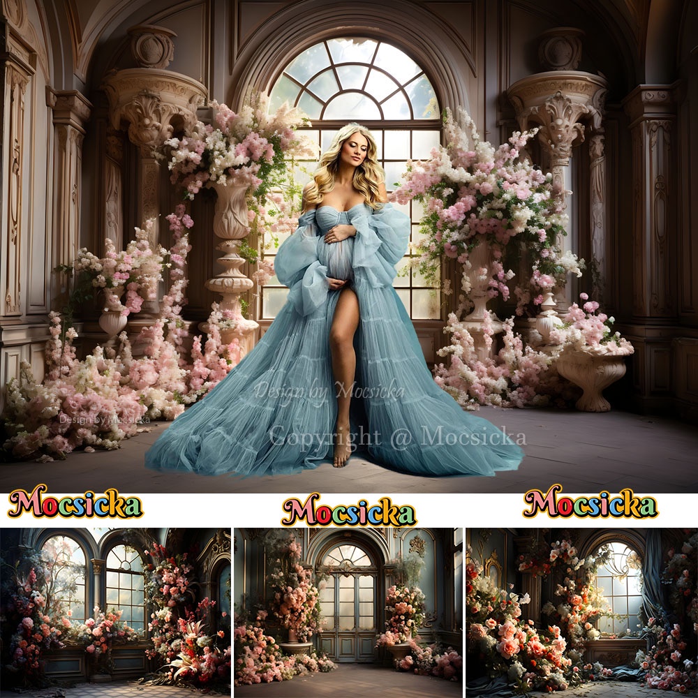 Studio Photography Backdrops for Maternity Woman Kids Photo Retro ...