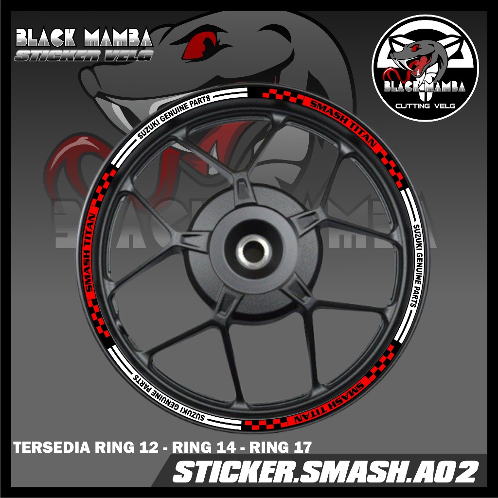 Smash Rim STICKER - STICKER LIS LIST Variation Tire/VELG SUZUKI SMASH ...