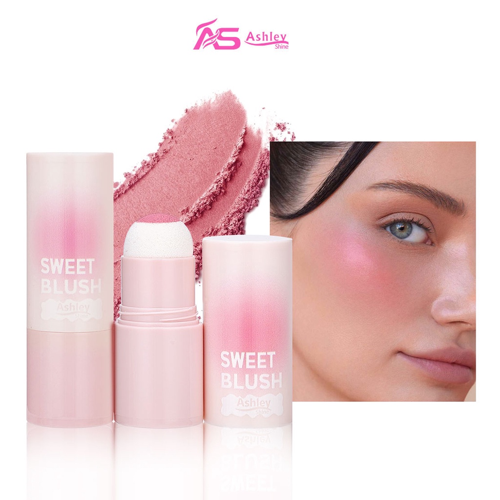 Ashley Shine 3 Colors Sweet Blush Cute and Compact Natural Blush for ...