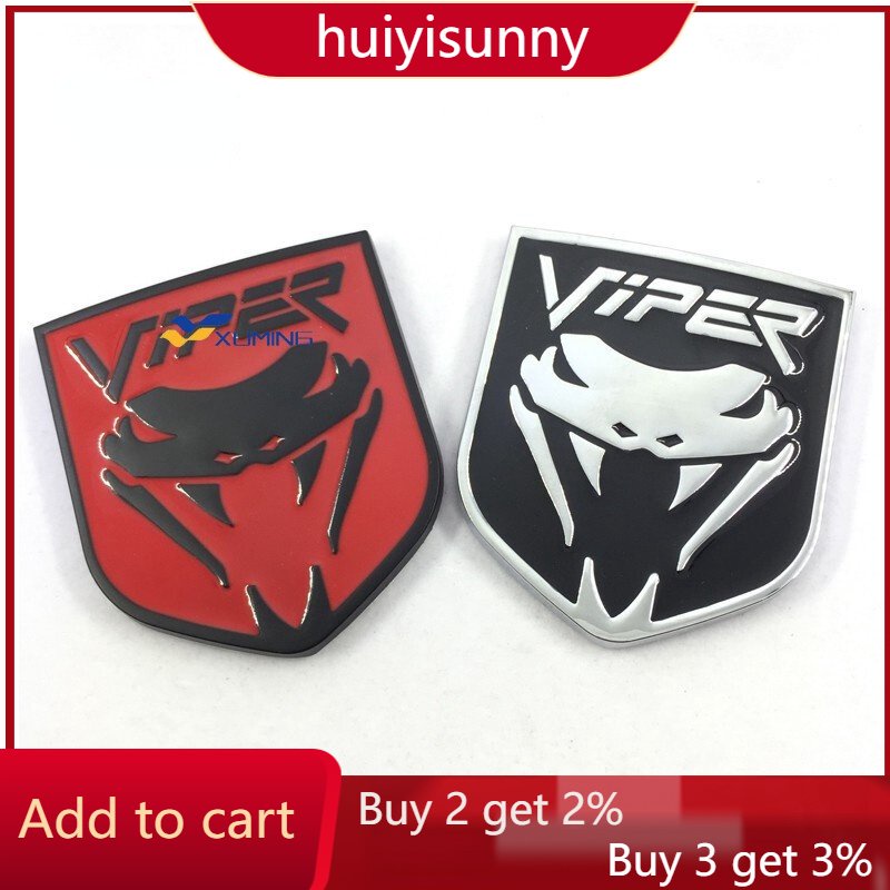 ∝ 1x Metal VIPER Cobra Snake Logo Emblem Badge Sticker Mustang | Shopee ...