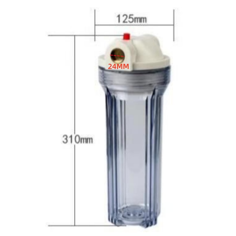 10 inches standard Water Filter Parts filter housing transparent bottle ...