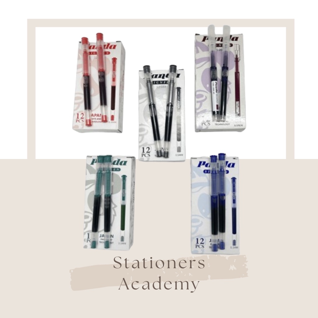 12 PCS Panda S2500 Sign pen | Shopee Philippines