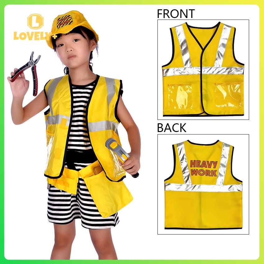 Boy Cosplay Construction Worker Costume For Boys Engineer Costume for ...