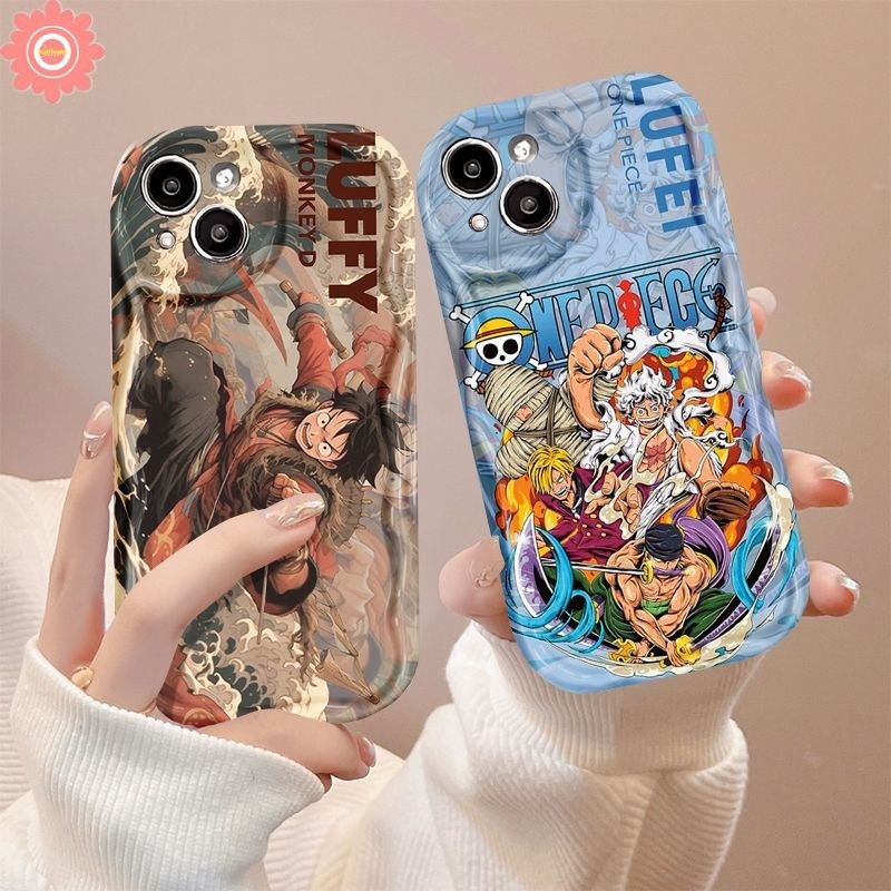 Trendy Brand Anime One Piece Cartoon Cool Luffy Case Compatible For ...