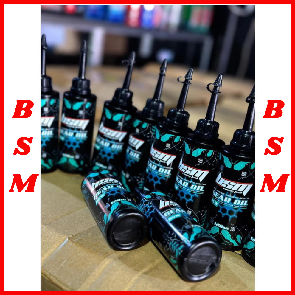 BSM Motorcycle Gear Oil 120ml Multi-Purpose Synthetic for all type of ...