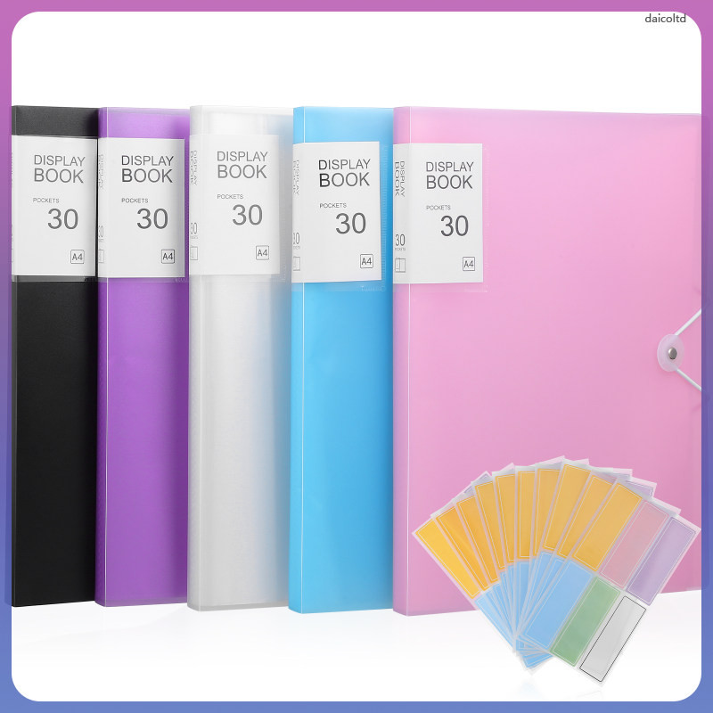 Presentation Book Portfolio Folder for Artwork Plastic Binder Sleeves ...