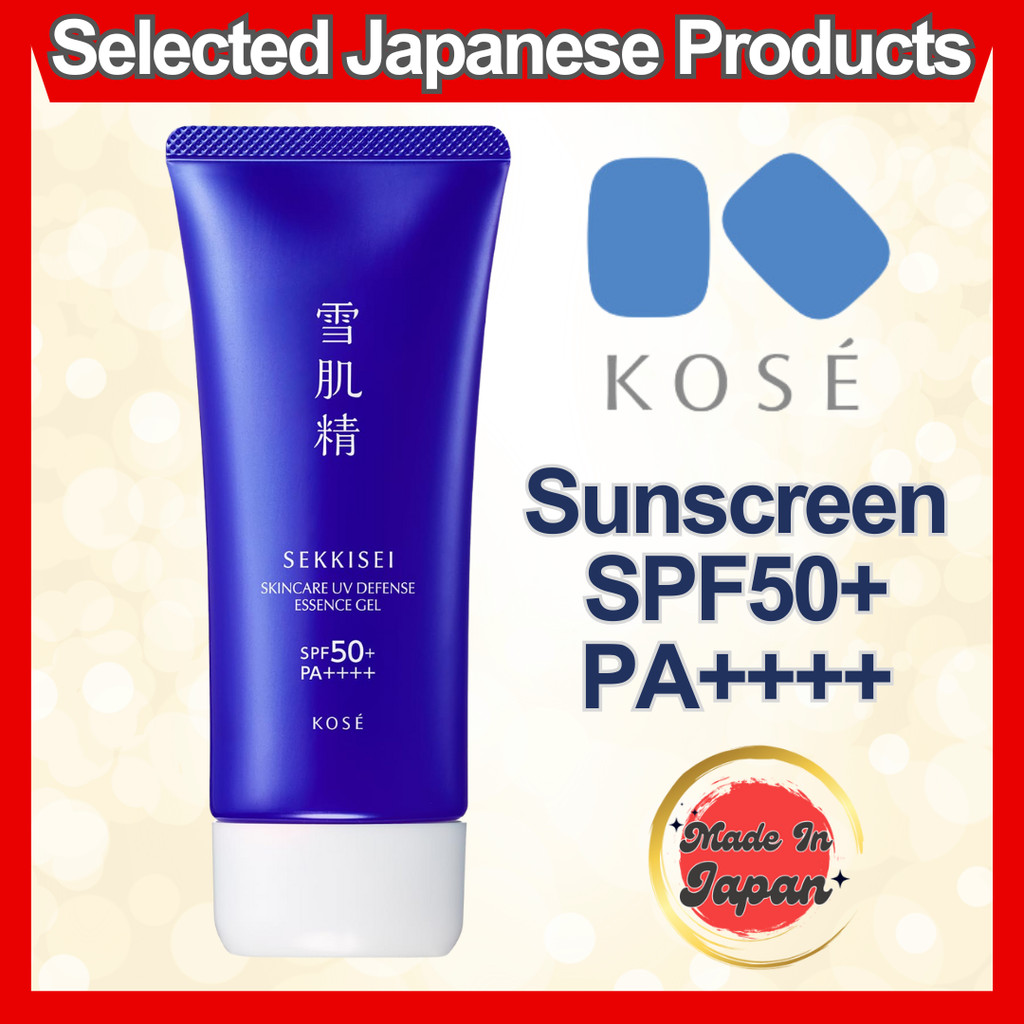 KOSE Sekkisei Sunscreen Skin Care UV Essence Gel 90g SPF50+/PA++++ Waterproof For Face/Body ...