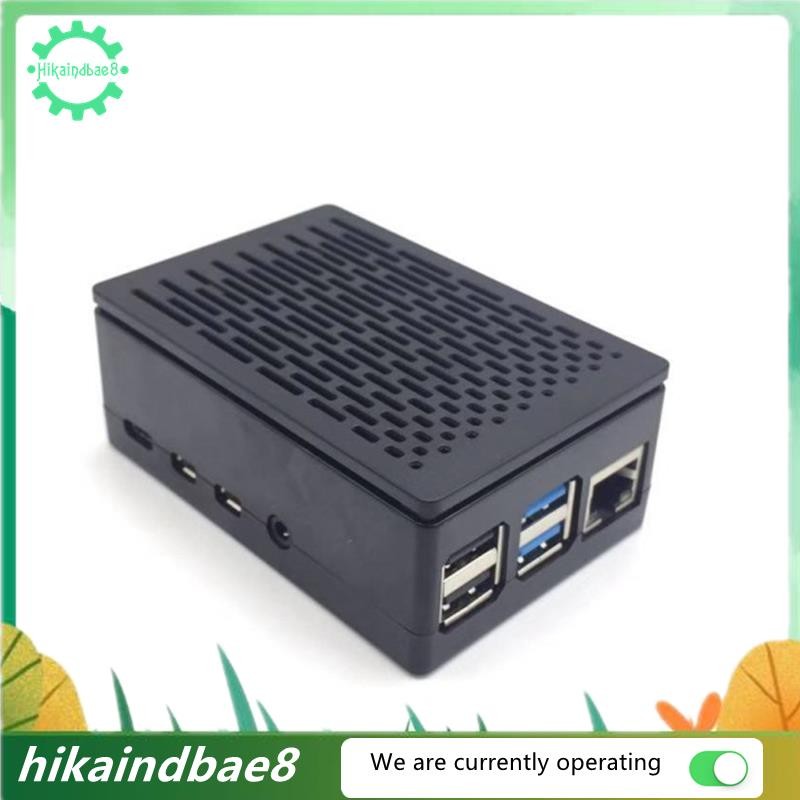 [hIkAi] for Raspberry Pi 4 Case Shell Box Enclosure Installable Cool Fan Aluminum HeatSink ...