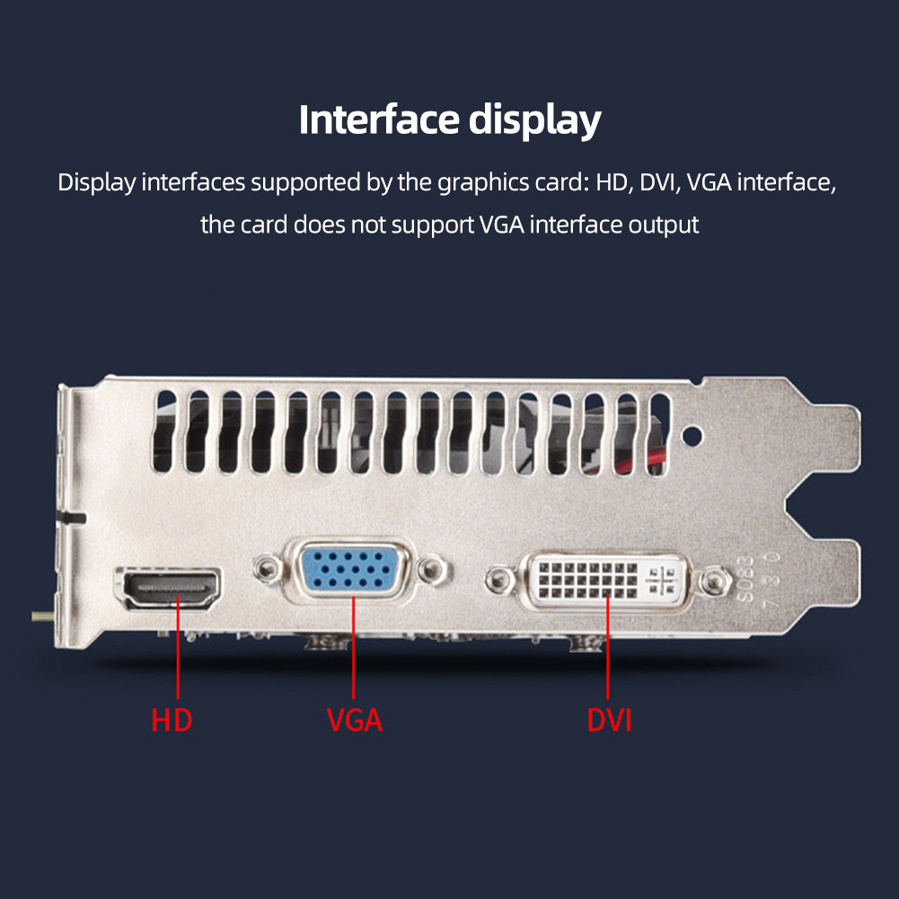 GT730 Desktop PC Graphics Cards HD+VGA+DVI DDR3 4GB Gaming Graphics ...