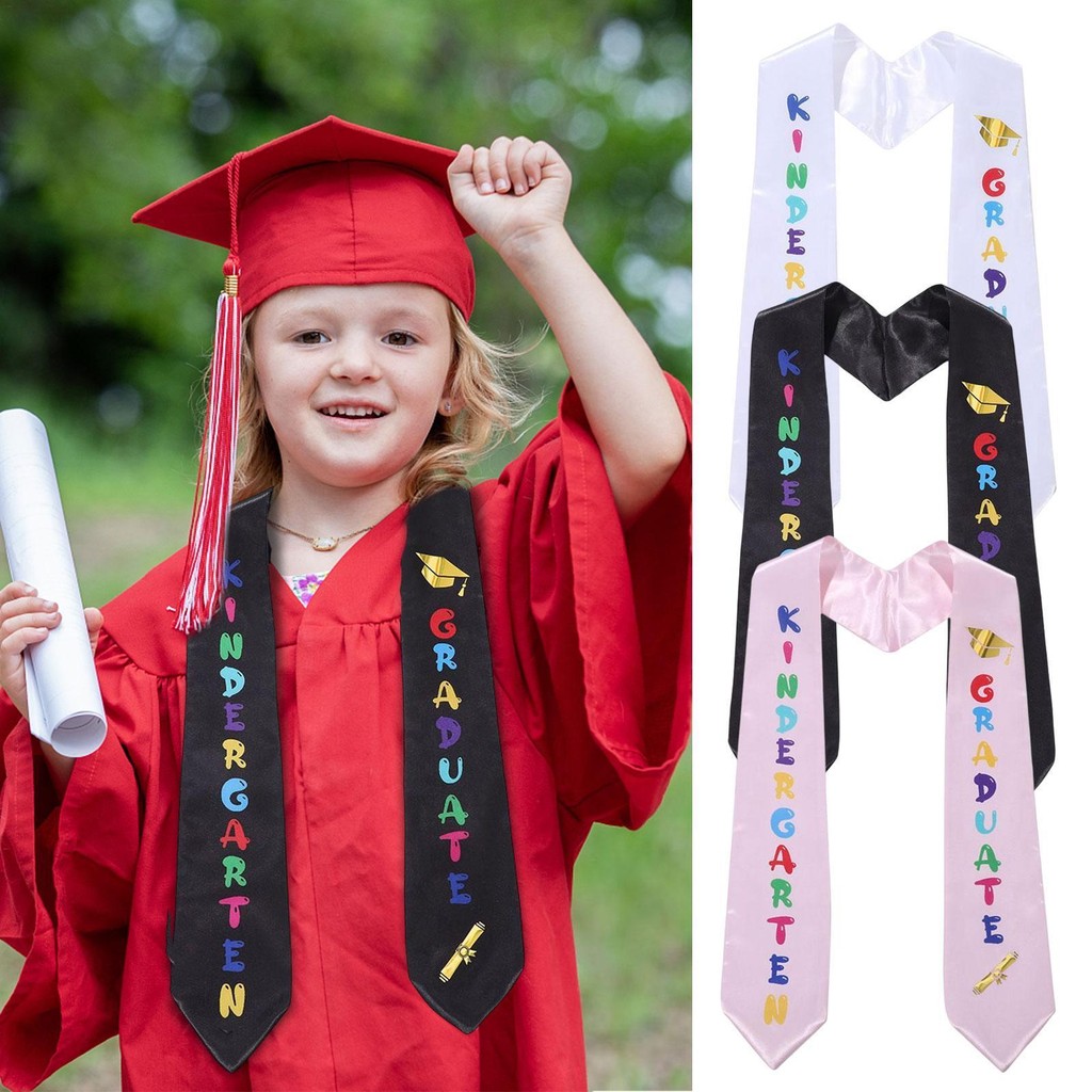 Kindergarten Graduation Sash Graduate Printed Kindergarten Preschool ...