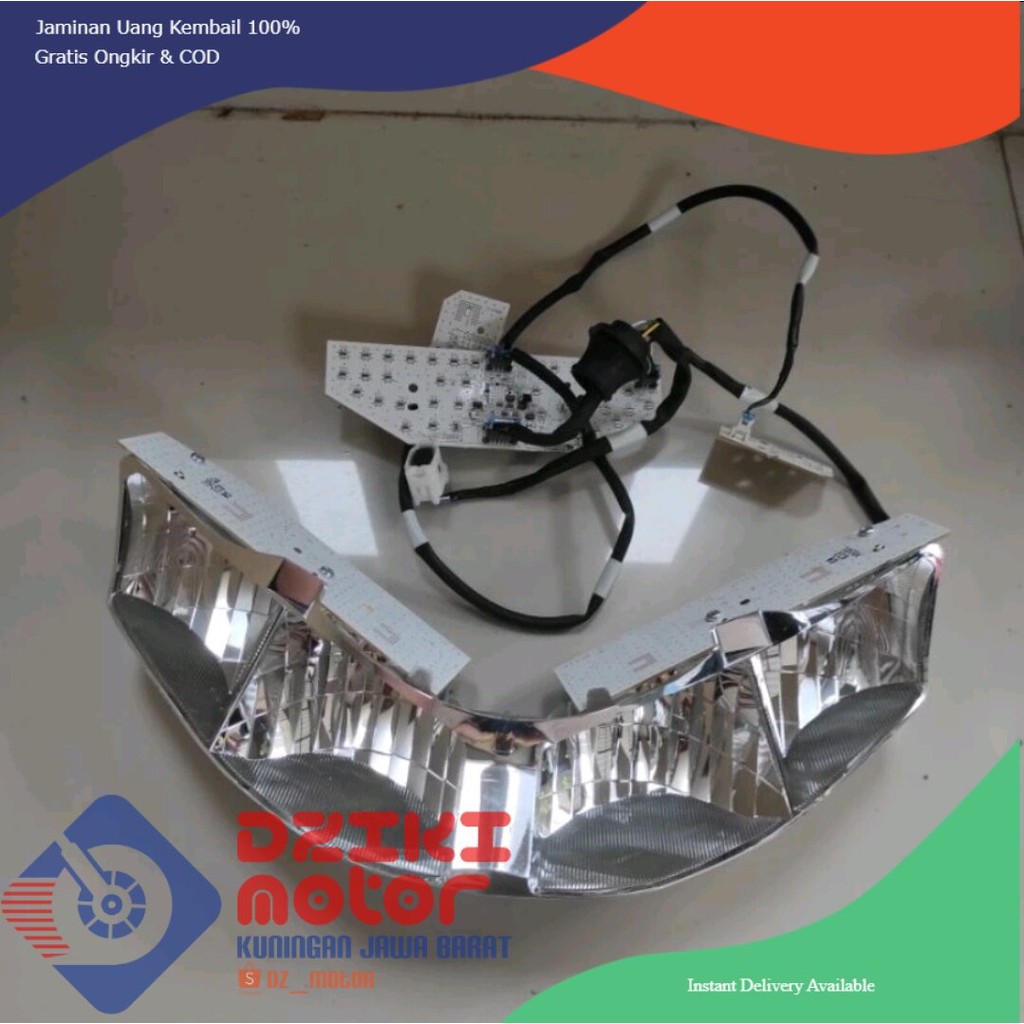 MESIN VCB Engine LED Lights Yamaha Aerox New 155 Connected Headlight ...