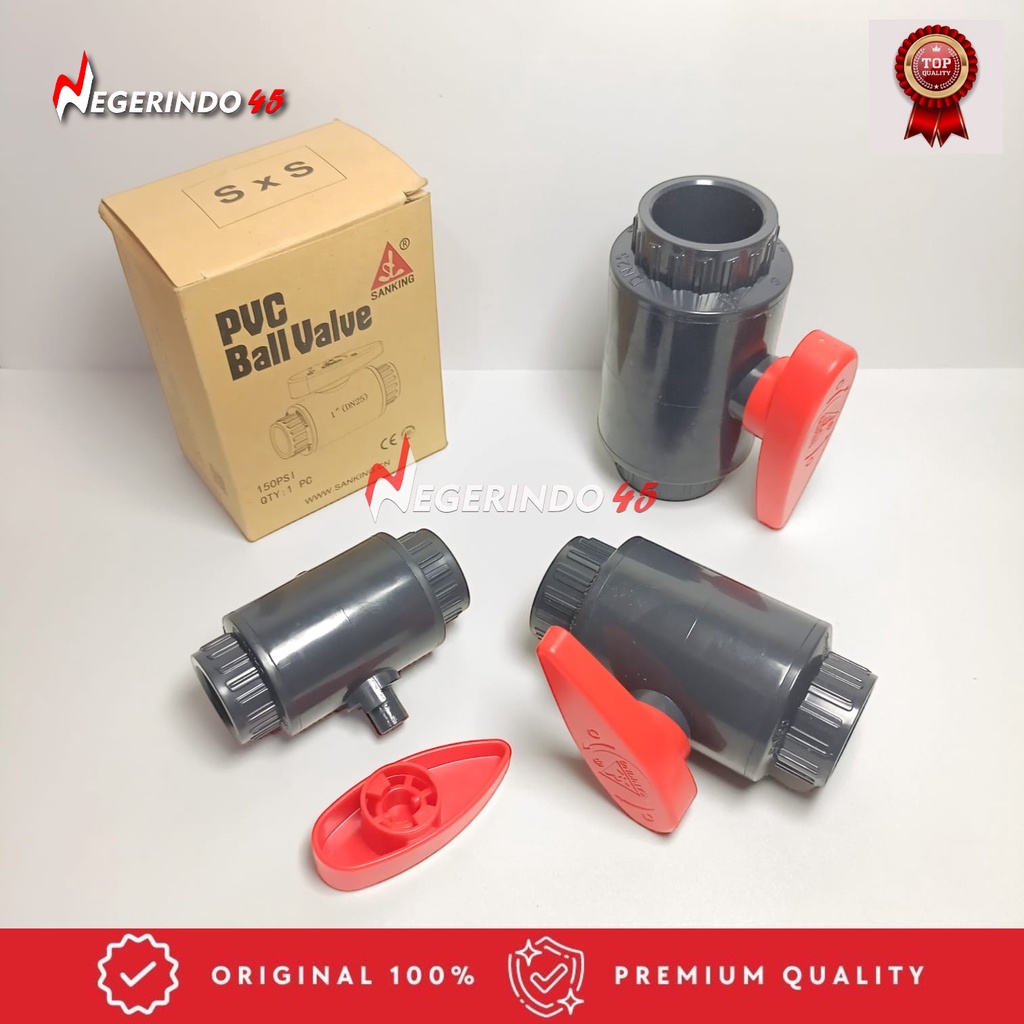 SANKING STOP PLAIN PVC FAUCET 1/ 2" 3/ 4" 1" INCH PVC BALL VALVE NON ...