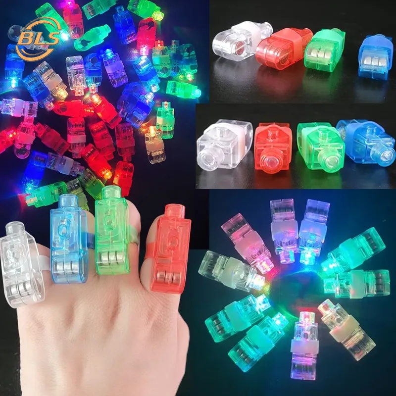 6 Colors LED Flash Finger Lights/ Glowing Color Laser Emitting Lamps ...