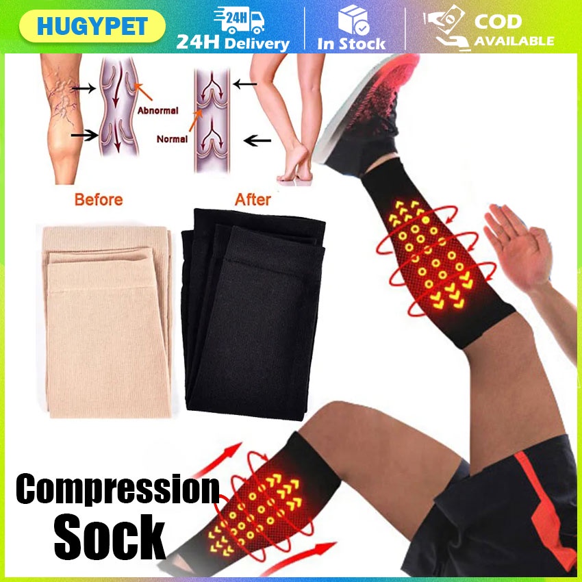 2Pcs Leg Shaper Pressure Calf Thigh Stretch Socks Slimming Weight Loss ...