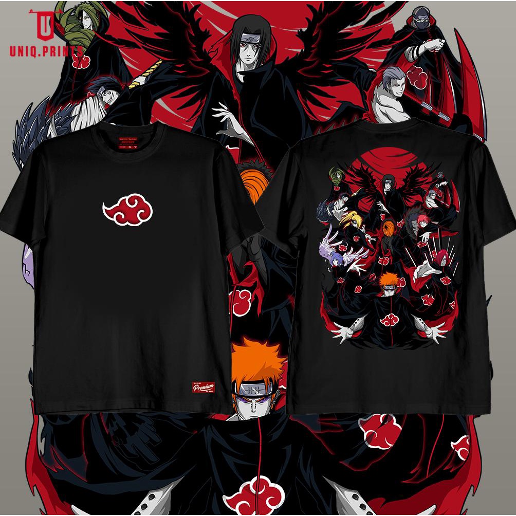 UNIQ.PRINTS NARUTO AKATSUKI MEMBERS GRAPHIC COTTON TSHIRT FOR MEN AND WOMEN | Shopee Philippines