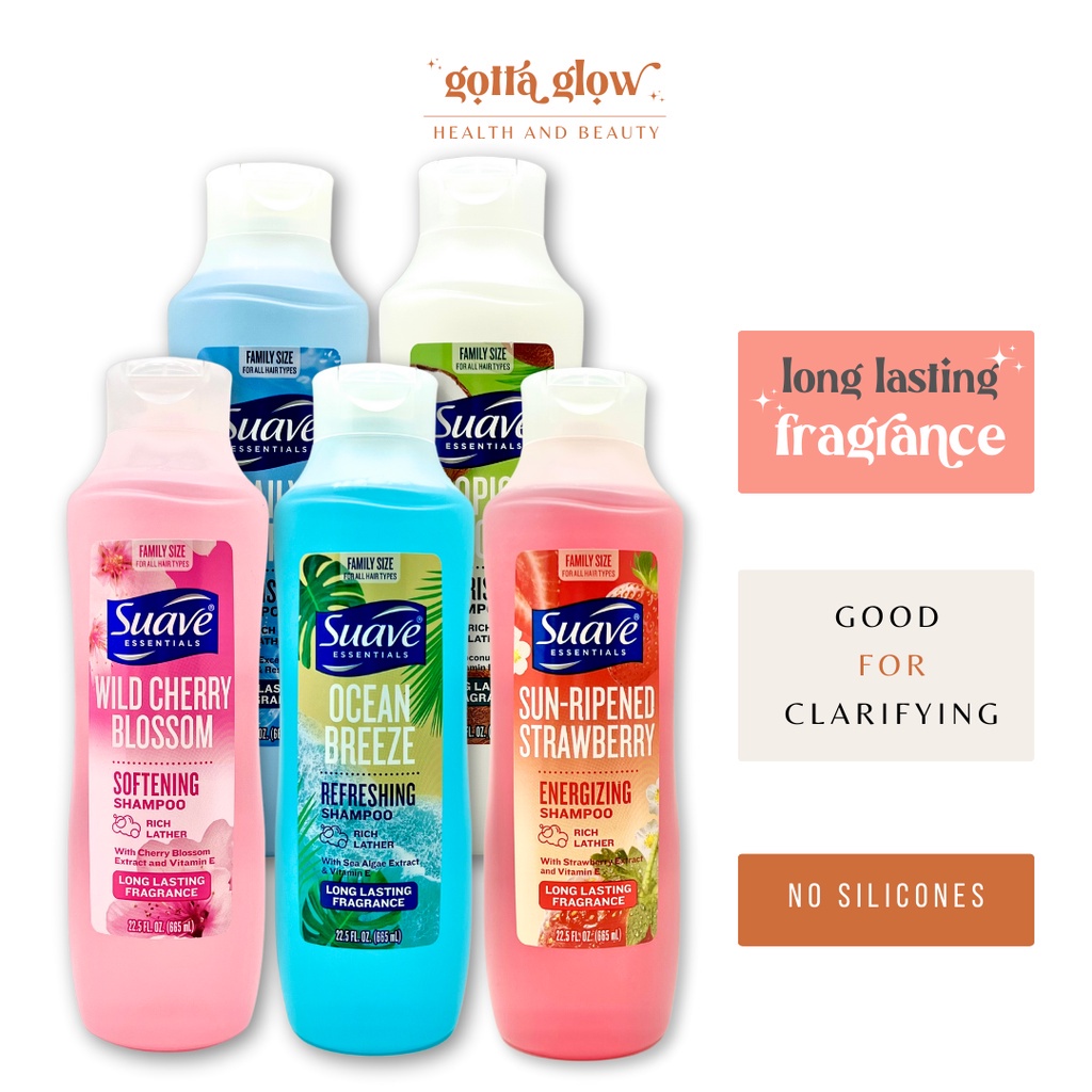 Suave Shampoo Family Size 443ml & 665ml | Shopee Philippines