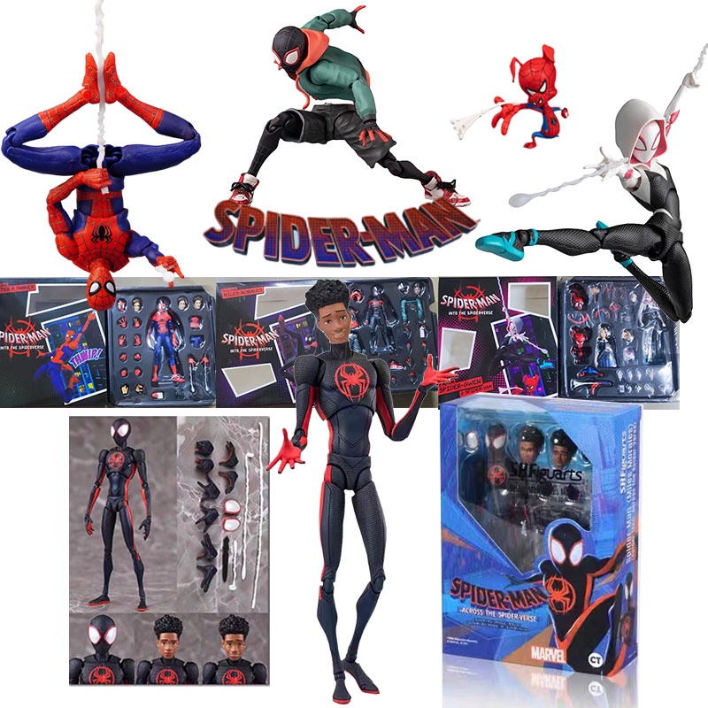 S.H.Figuarts Spider-Man Action Figure SHF Miles Morales Gwen Stacy ...