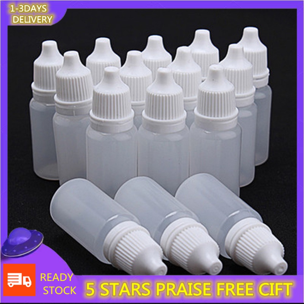 100Pcs 10ml 15ml 20ml 50ml Empty Squeezable Eye Drop Bottle Eye Liquid ...