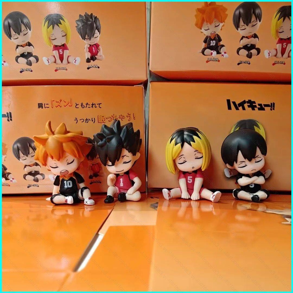 star3 4pcs Q Version Haikyuu Action Figure Sleeping Shoyo Tobio Tooru ...