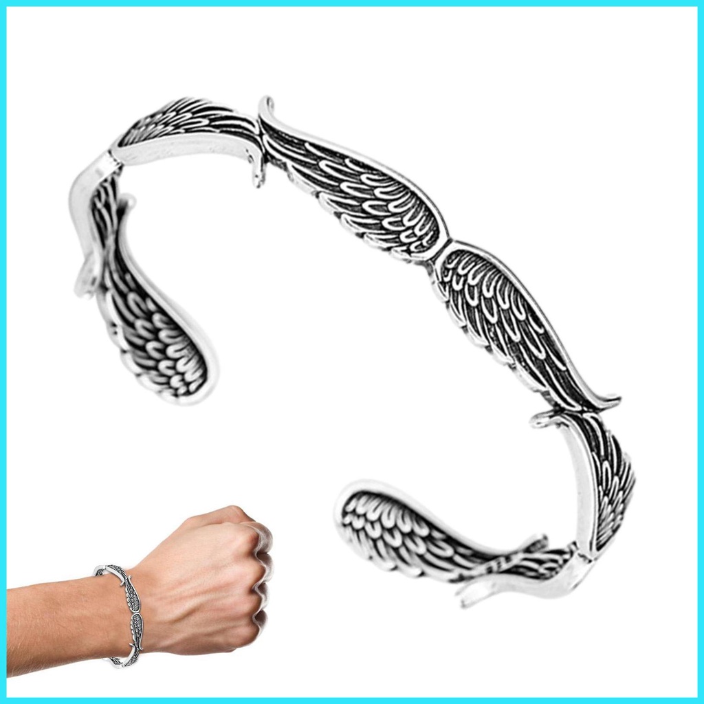 Angel Bracelet for Women Retro Design Open Angel Wing Bracelet ...