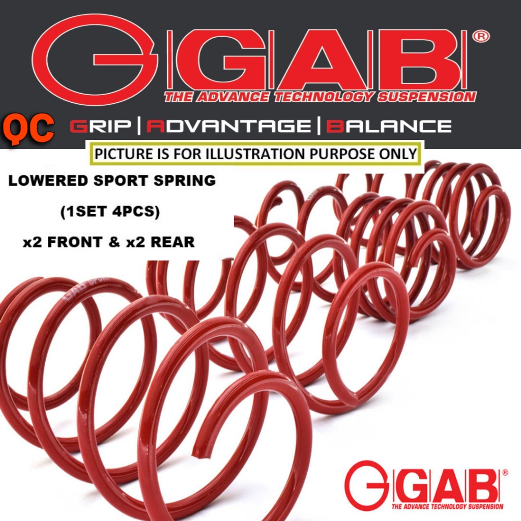 GAB LOWERED SUPER COOL SPORT SPRING PROTON WIRA SATRIA 1.3 1.5 WIRA ...