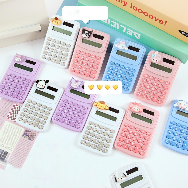Sanrio Calculator Mini Portable Calculator Cute Hello Kitty Kuromi ...