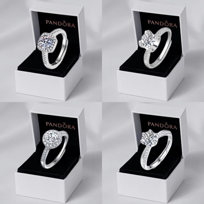 Pandora Ring with Missu Box/Paper Bag Promise Ring 925 Silver ...