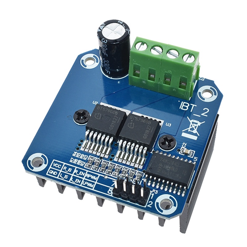 Double BTS7960 43A H-bridge High-power Motor Driver module for diy ...