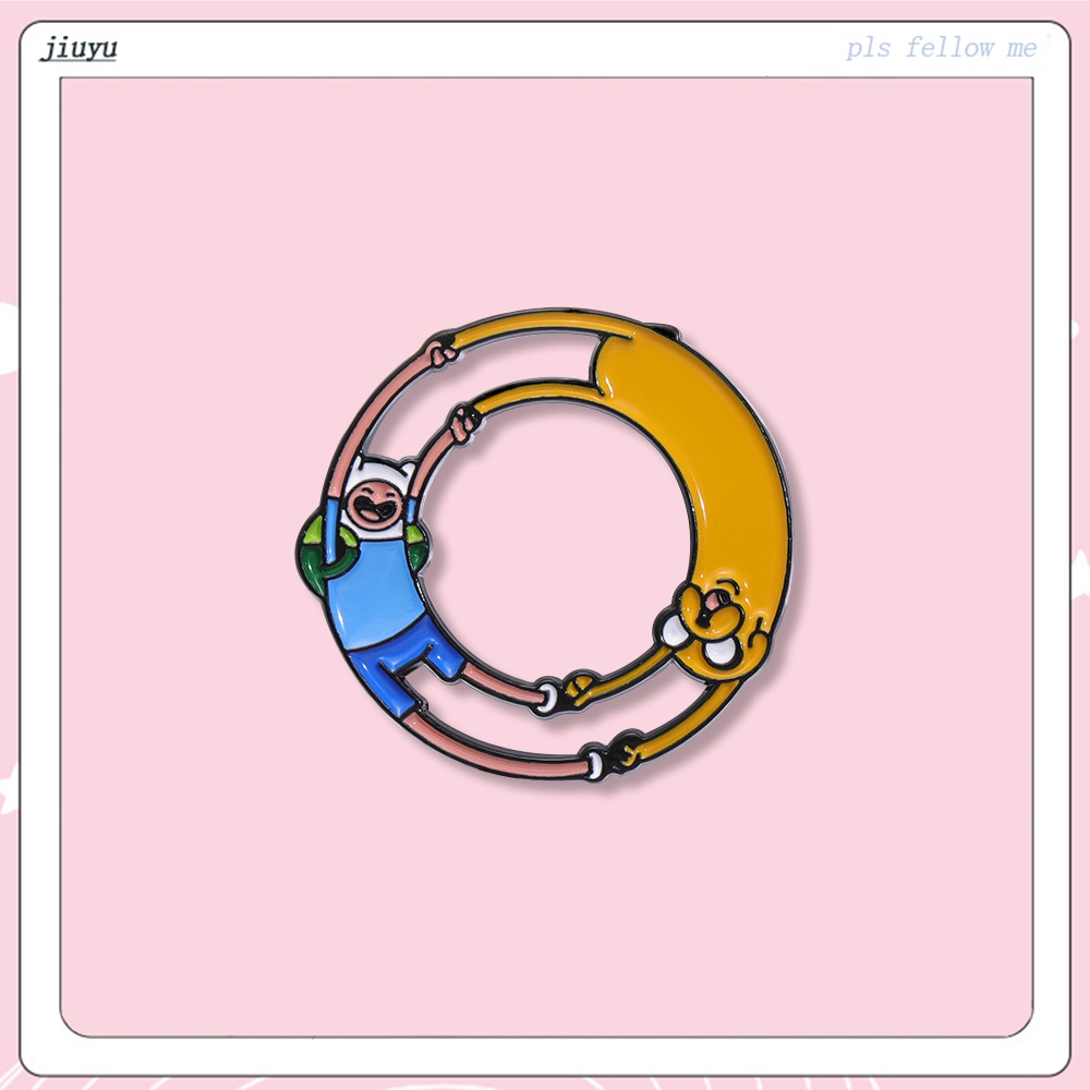 Adventure Time Badge Finn and Jack Enamel Pins Cute Anime Pins Lapel ...