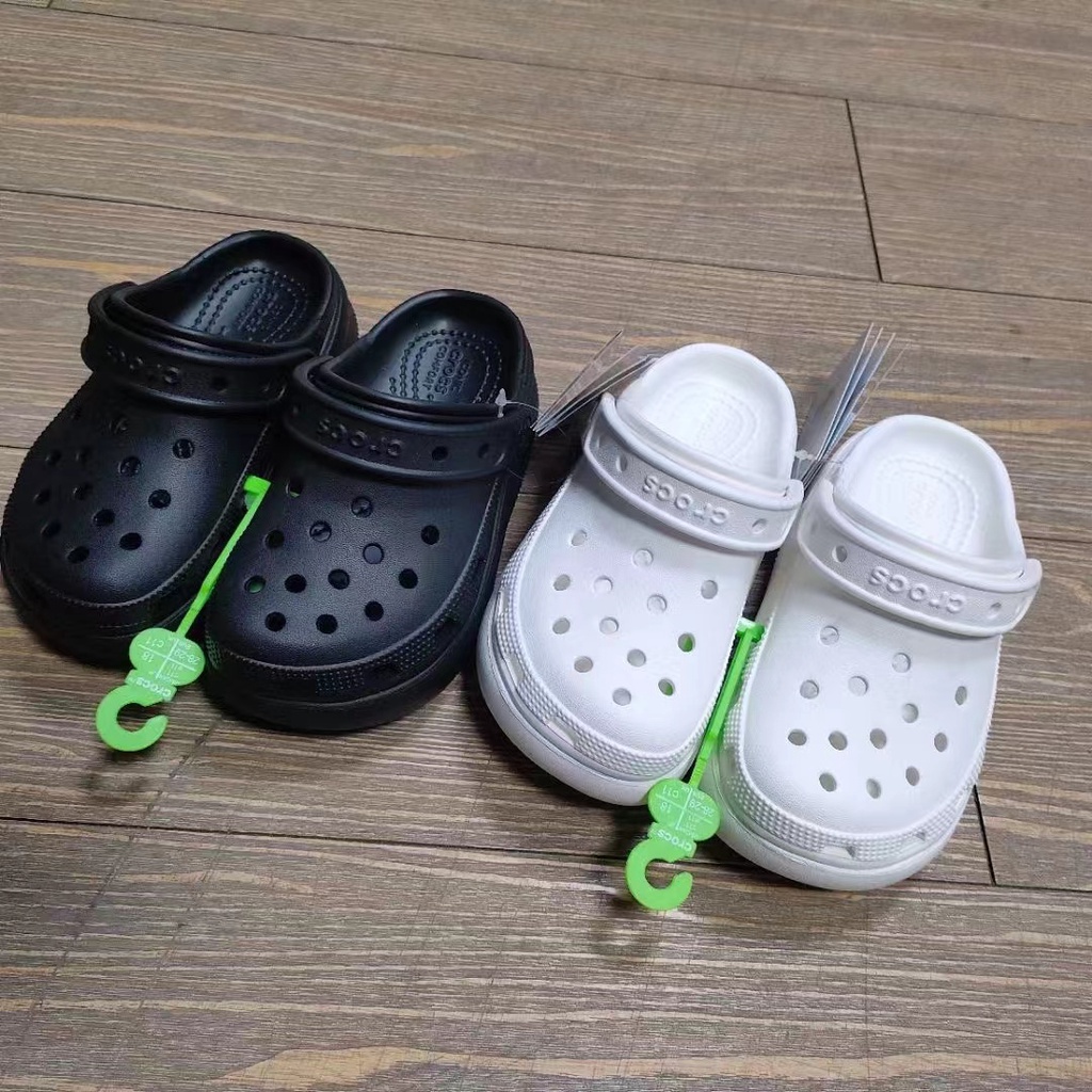 Original Crocs Little Puffs Children's Women's Shoes【207108】 | Shopee ...