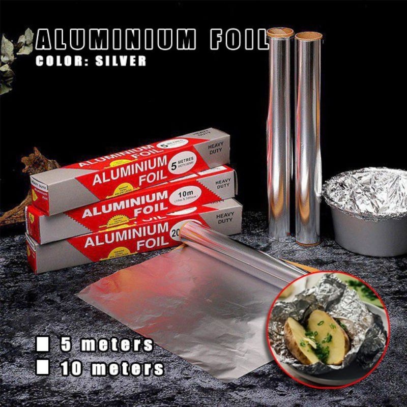 Heavy Duty Cook Master Aluminum Foil 5m or 10m x 30cm Hi-Grade ...