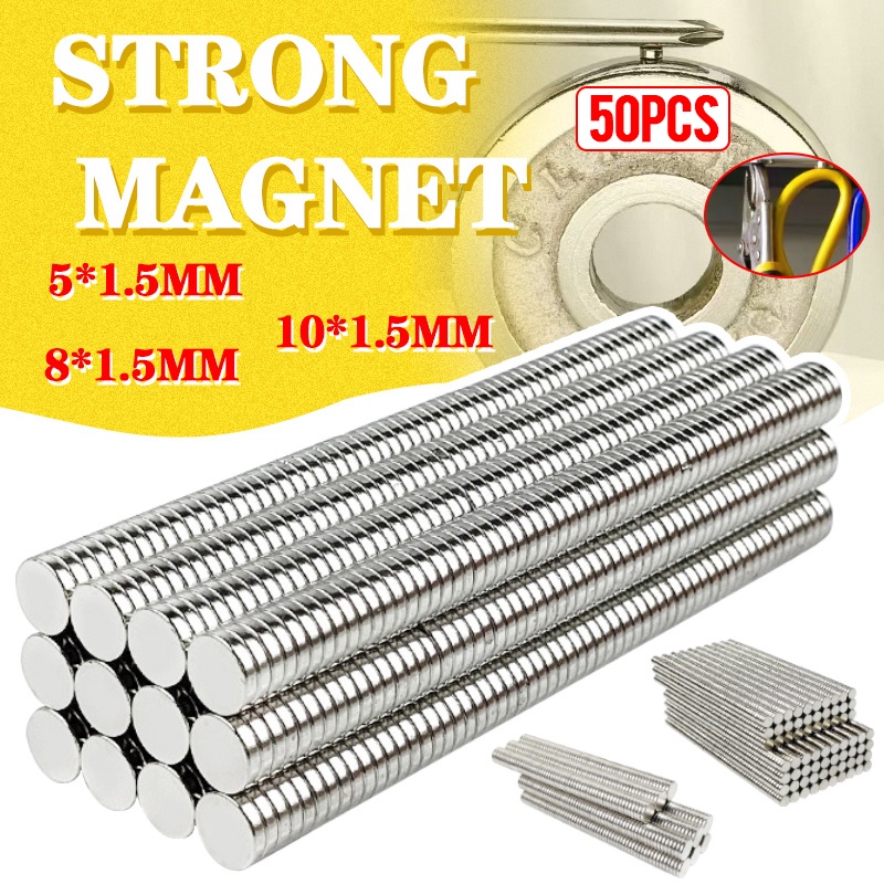 50pcs Neodymium Super Rare Earths Magnets | Shopee Philippines