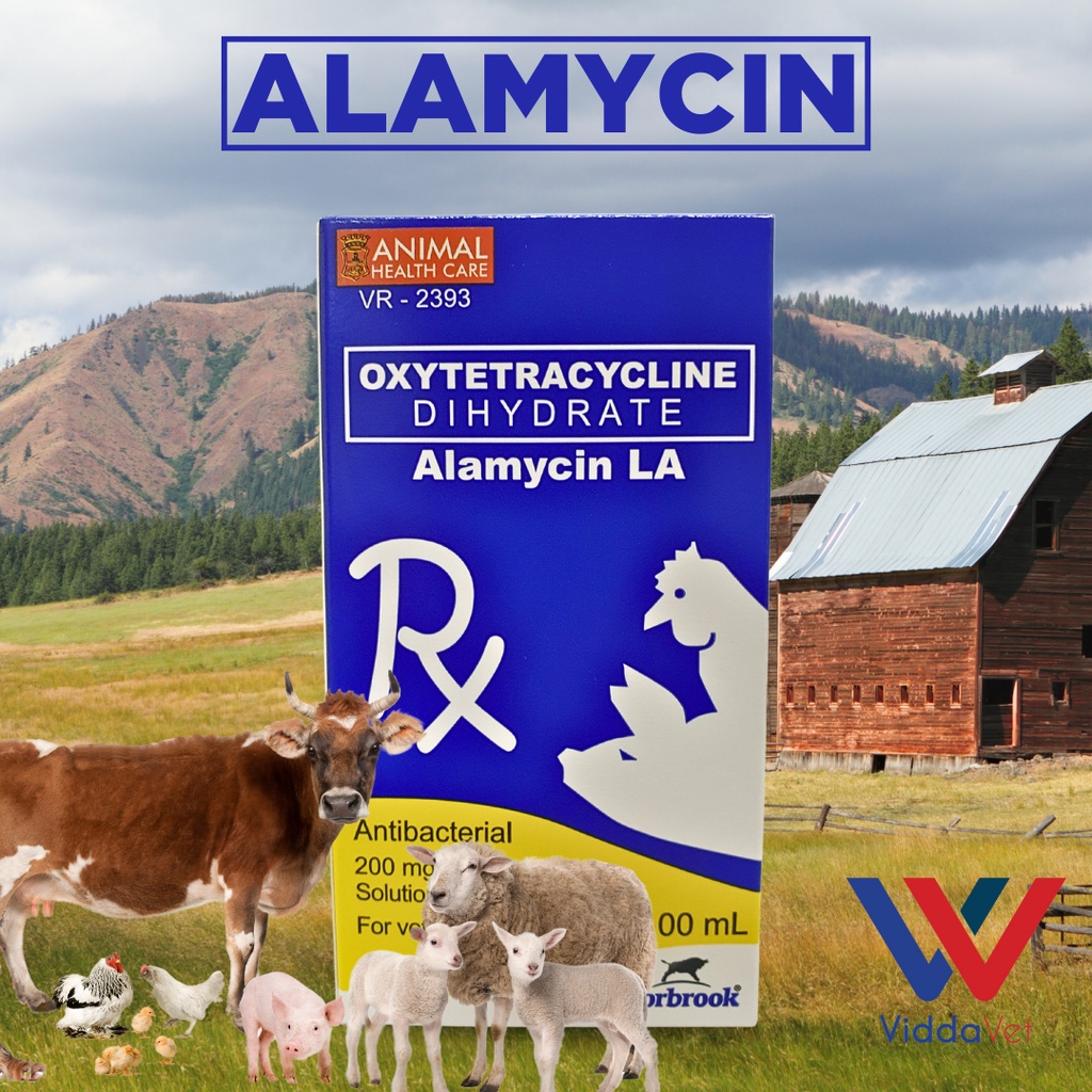 Alamycin LA Antibacterial 100ml for animals alamycin for pigs alamycin ...