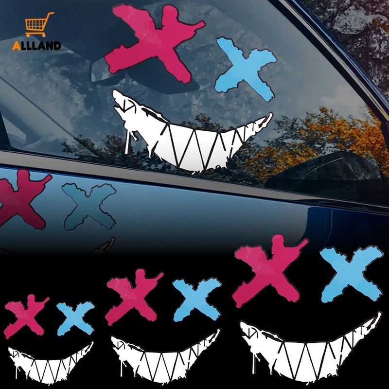 Creative Demon Smiling Face Shape PVC Waterproof Car Sticker DIY ...