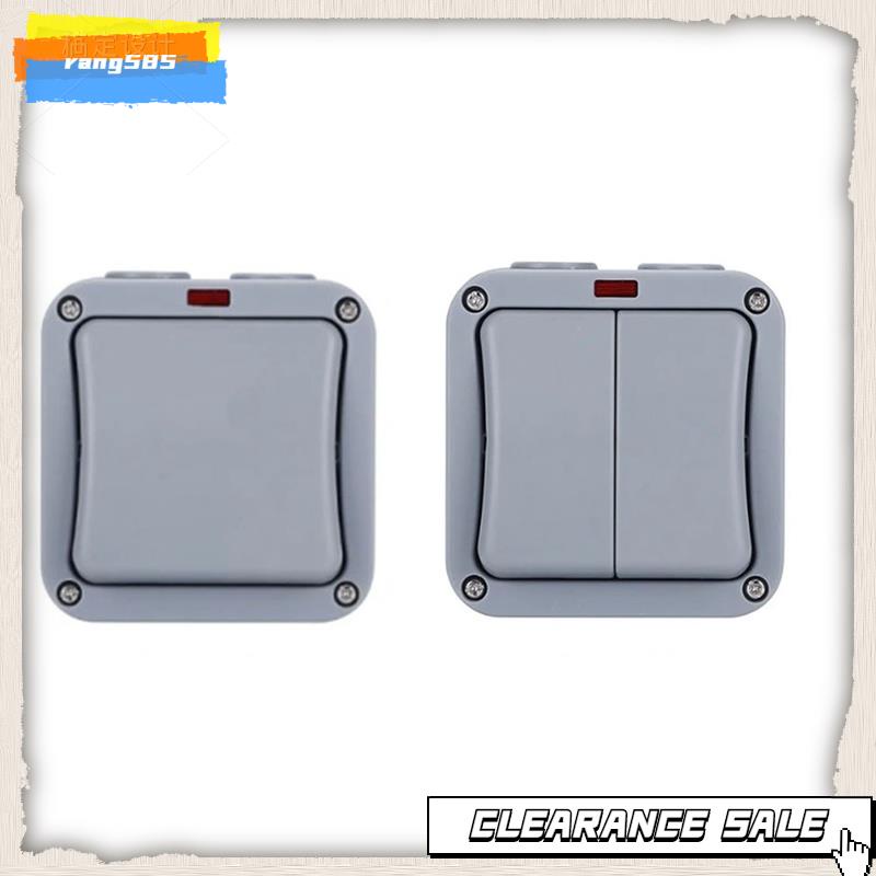 IP66 Wall Electrical Switch 220V Light Waterproof on Off Security ...