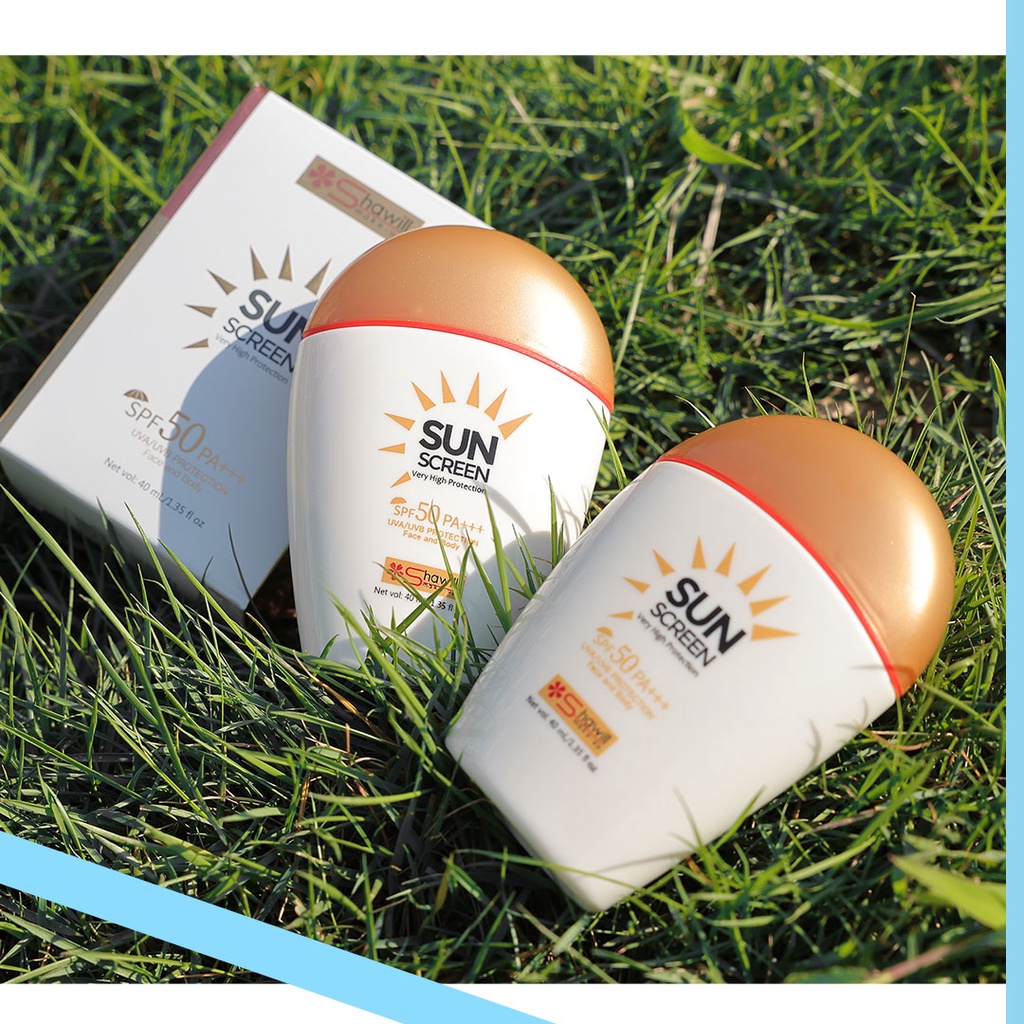 Shawill Sunscreen &Primer 2 in SPF50 PA+++ High Sun Protection Skin ...