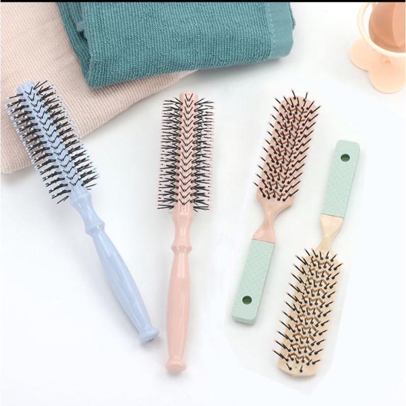 2 VARIATIONS HAIR BLOW COMB / ROUND COMB ANTI-CRANK ROLL HAIR COMB ...