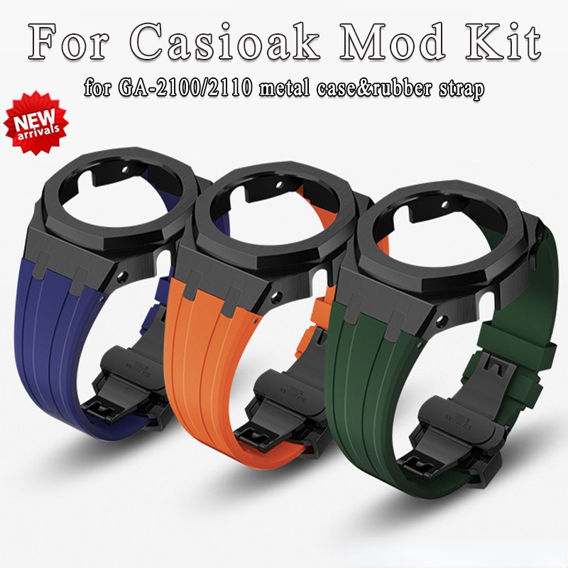 4rd Modification Kit for Casioak GA2100 Mod Kit Stainless Steel Case ...
