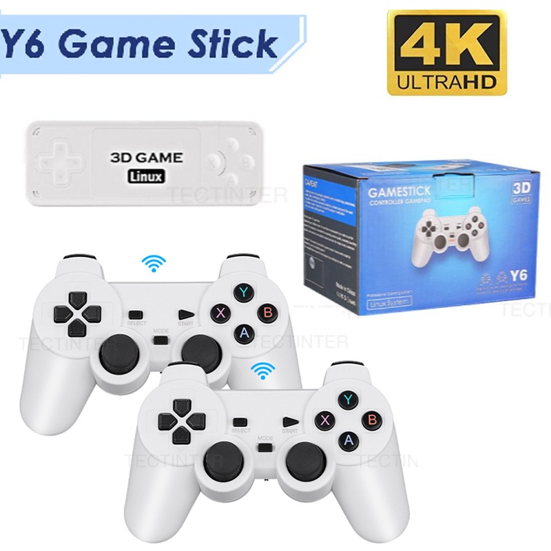 Y6 Retro Video Game Console 4K 10000 Games GD10 TV Game Stick 60fps ...