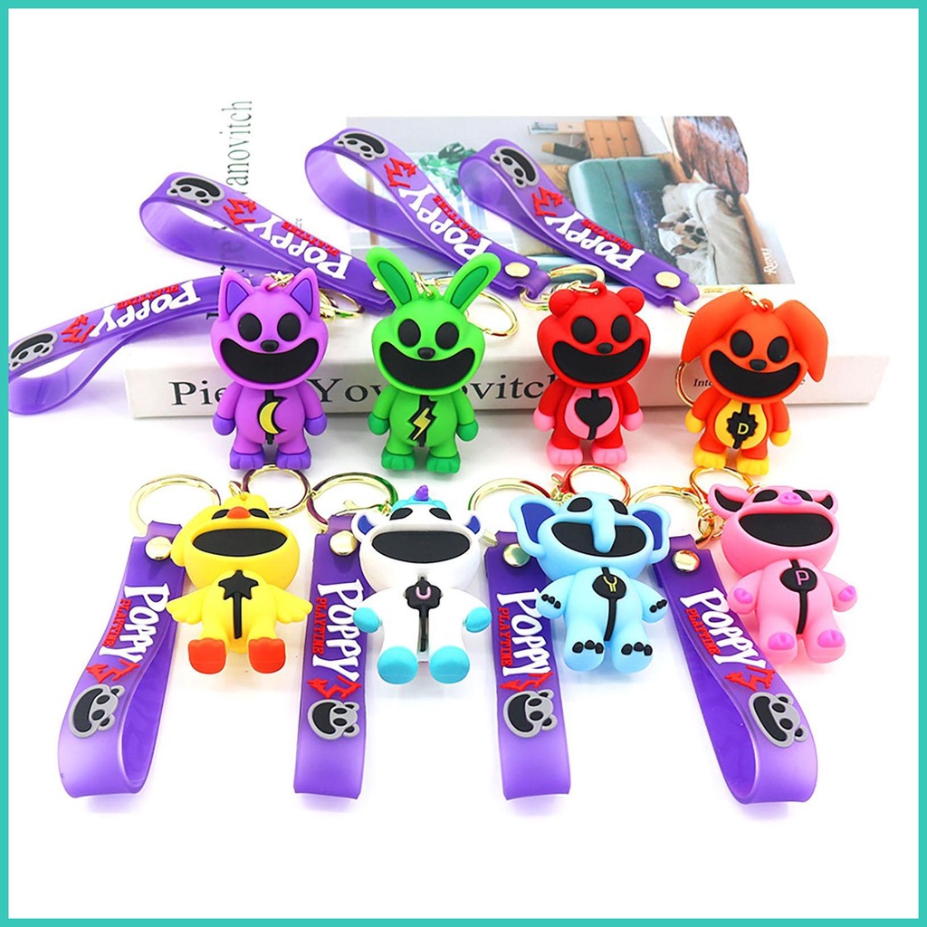 Poppy Playtime Smiling Critters Keychain Funny Smiling Animal Catnap ...